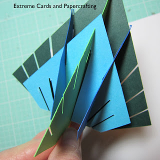 Sliceform Christmas Tree with Angled Slices