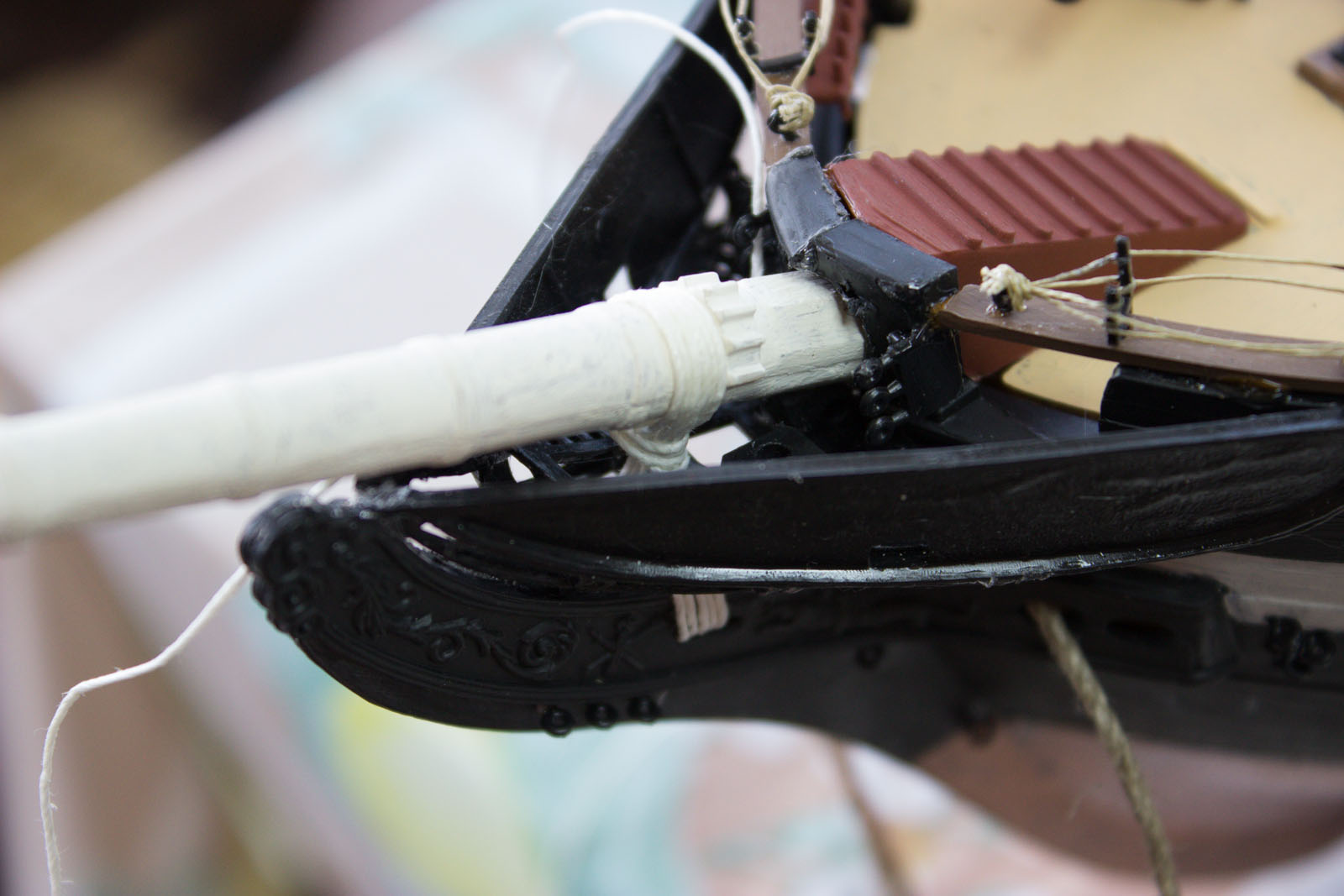 Sailing Ship Models: USS Constitution - The Bowsprit