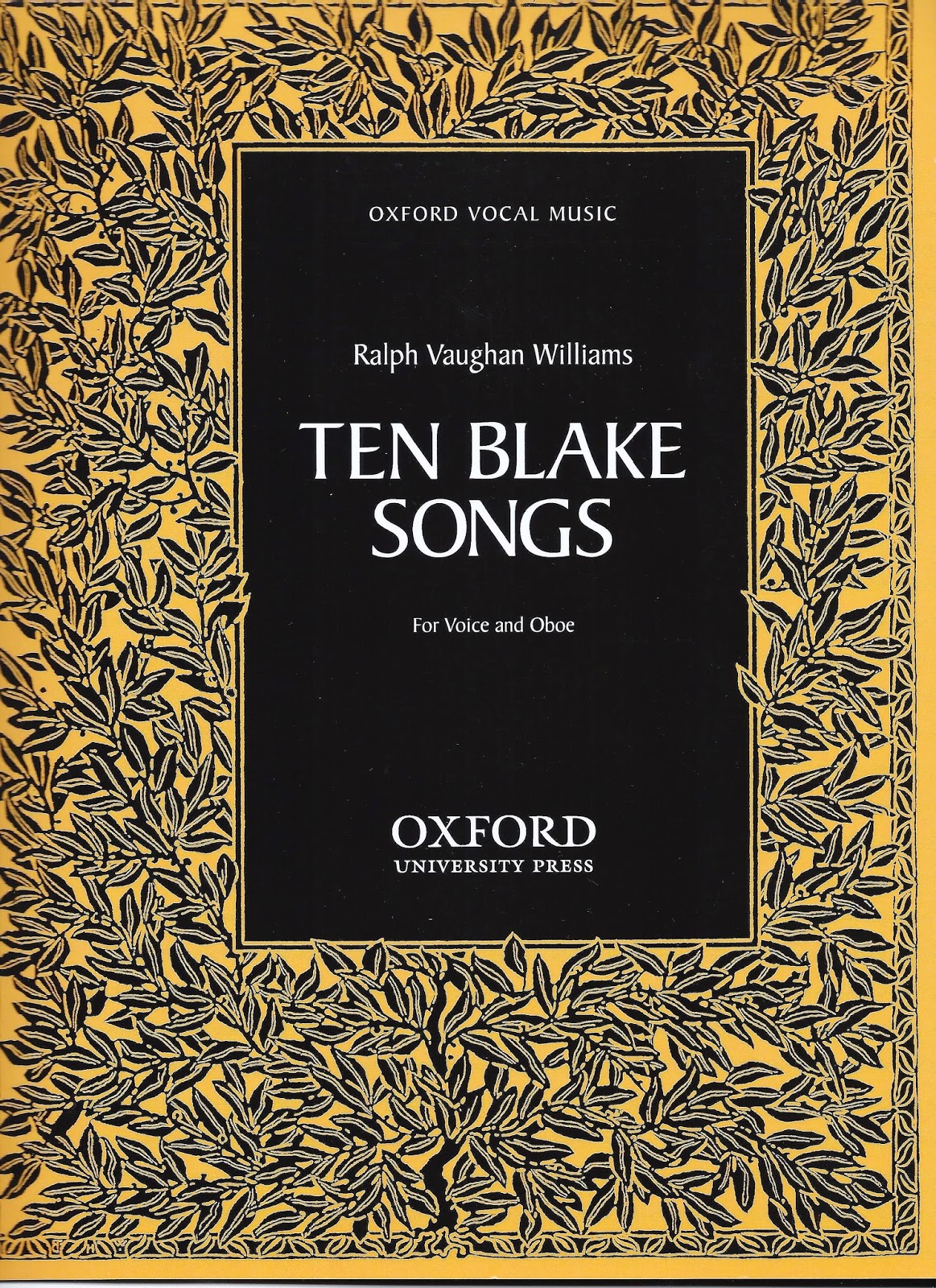Index Rerum: Blake set to music—Ralph Vaughan Williams