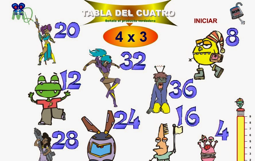 APRENDE CON ESTELA: Practica la tabla del 4