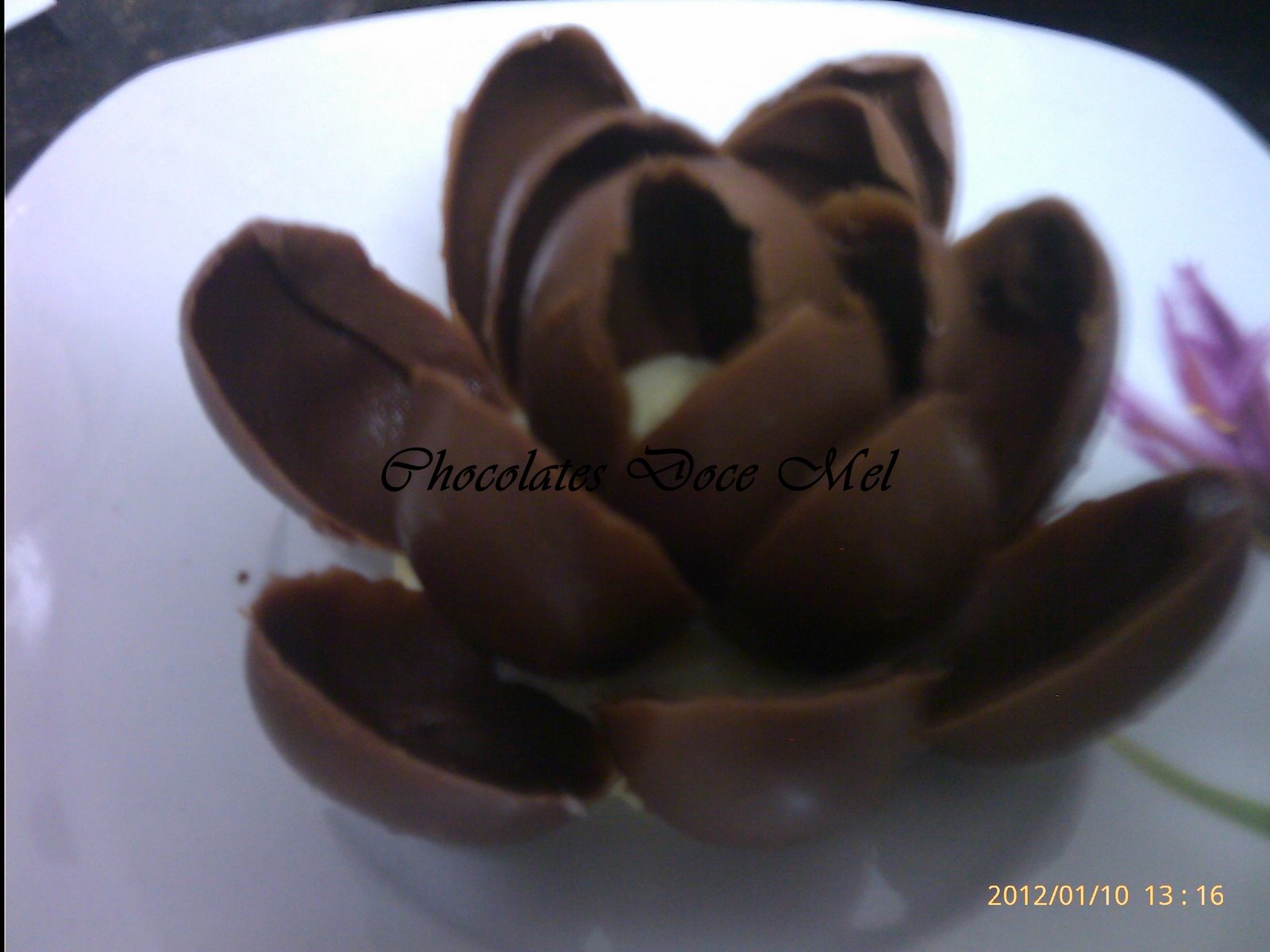 Chocolates Doce Mel: FLOR DE CHOCOLATE AO LEITE