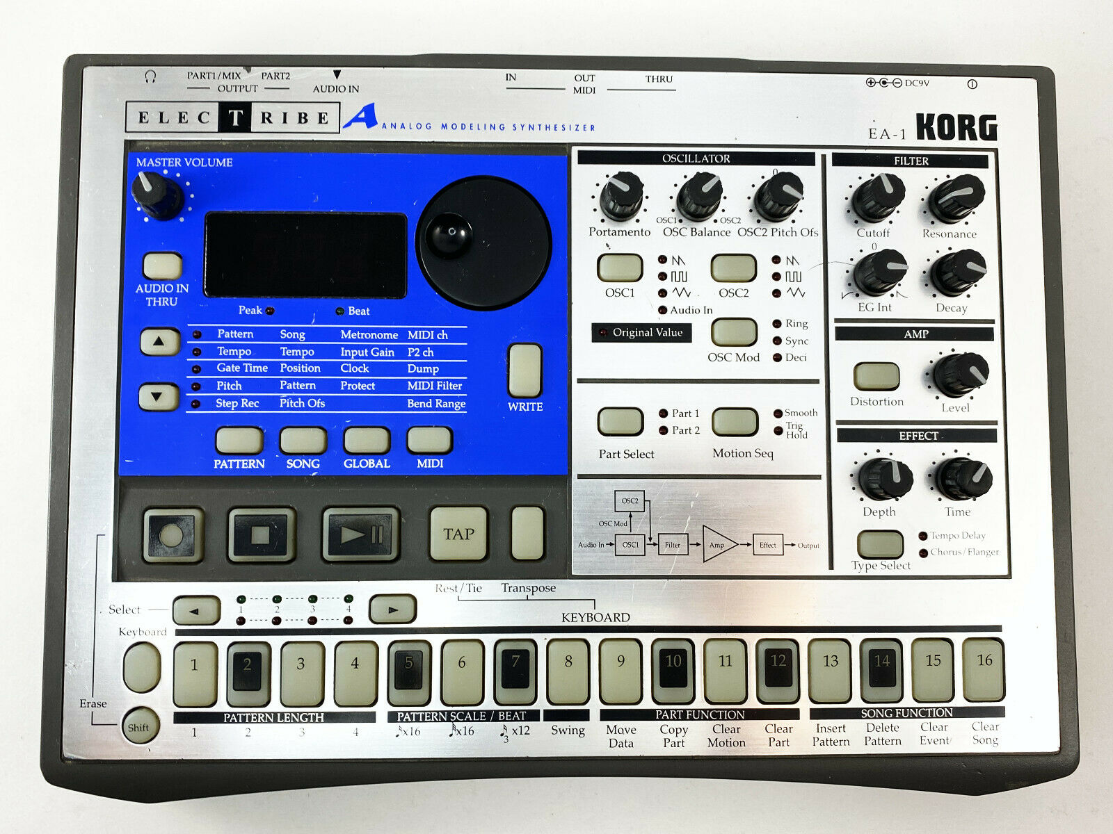 MATRIXSYNTH: KORG ELECTRIBE EA-1 Analog Modeling Synthesizer SN 001375