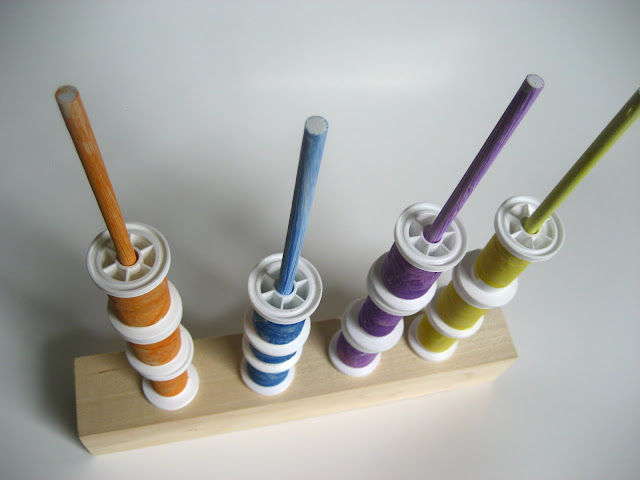 a little gray: Tutorial: Spool Stacker Toy