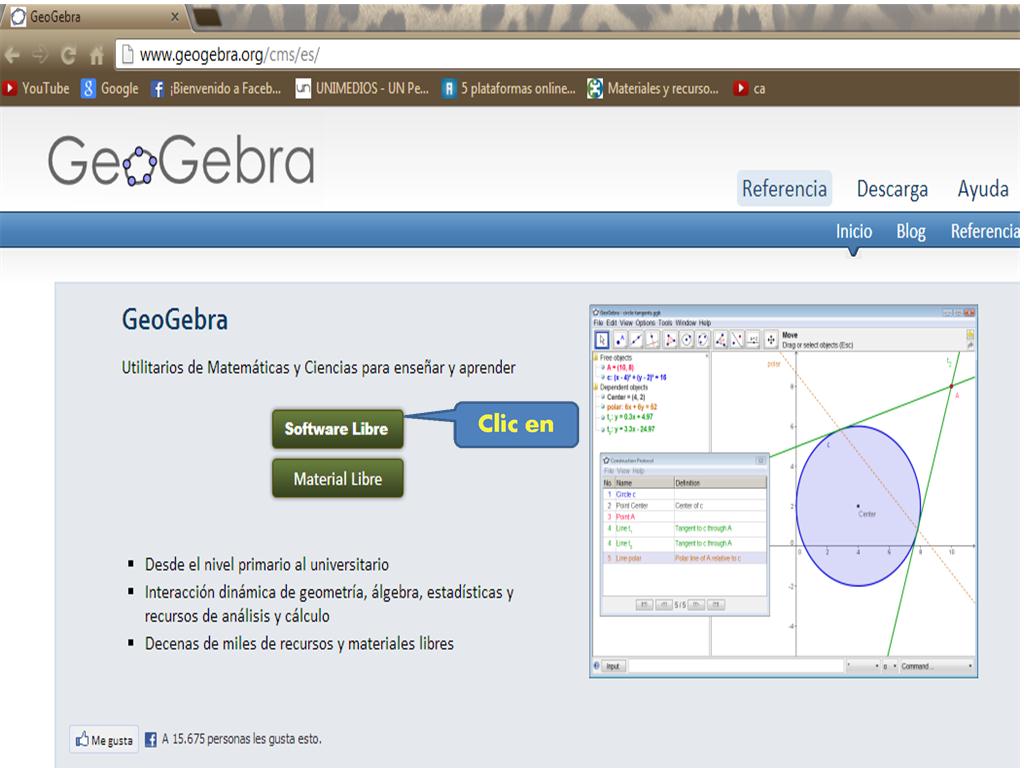 MatemáTICa Con GeoGebra : Tutorial de GeoGebra