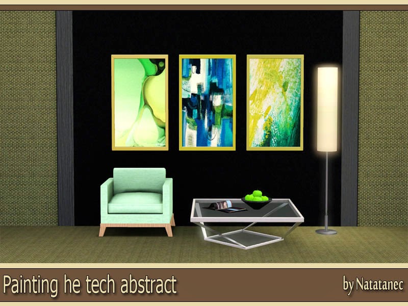 Corporation "SimsStroy": The Sims 3. Painting he tech Abstract.