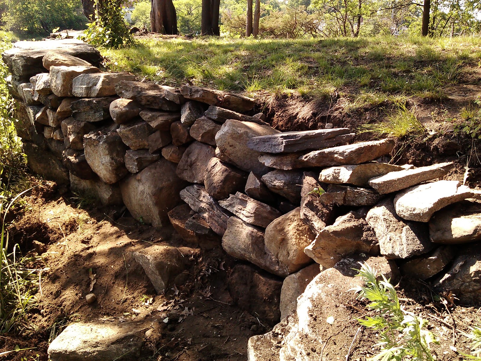 Hallowed Grounds & History: Stone Wall Repaired: Mead Burying Ground at ...