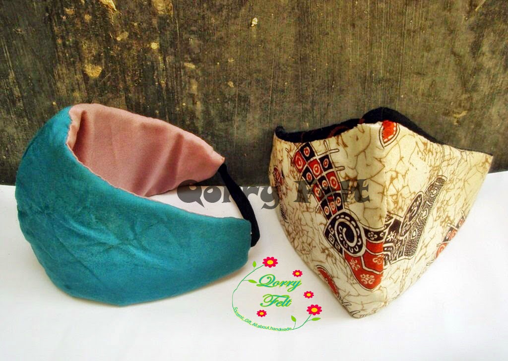 Masker kain Katun Motif Cantik
