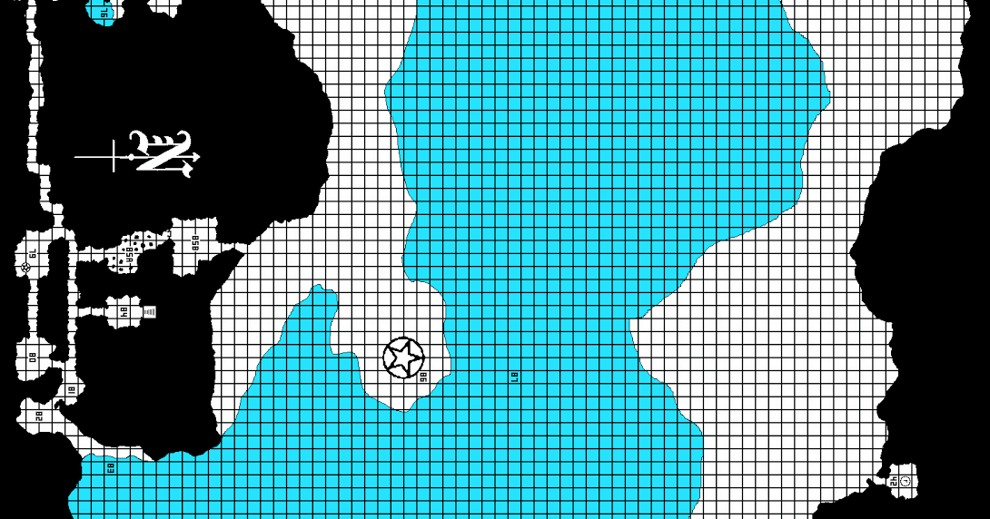 Castle Triskelion: Upper Dungeons Level 3A Map