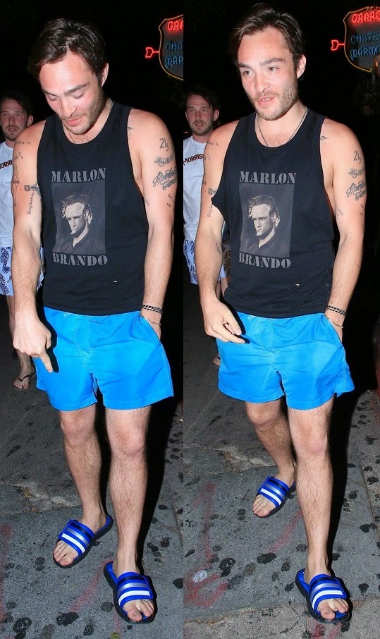 VJBrendan.com: Out & About: Ed Westwick at Chateau Marmont in West ...