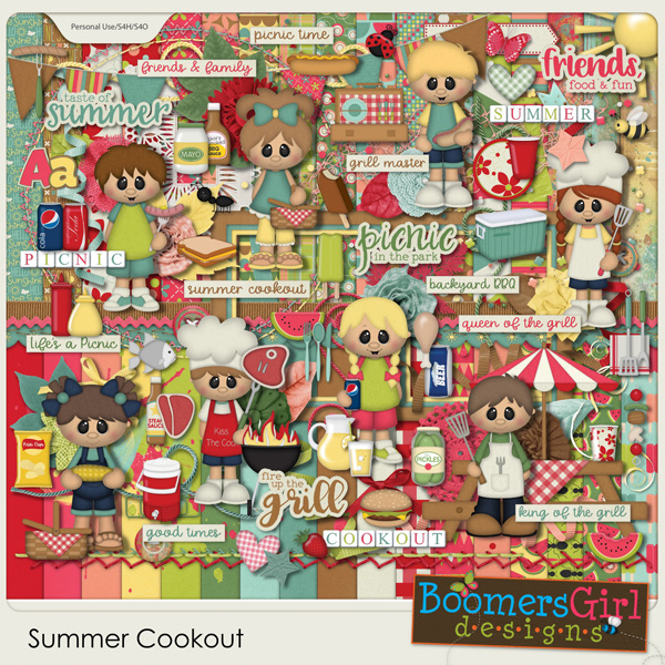 BoomersGirl Designs: "Summer Cookout" Digital Kit