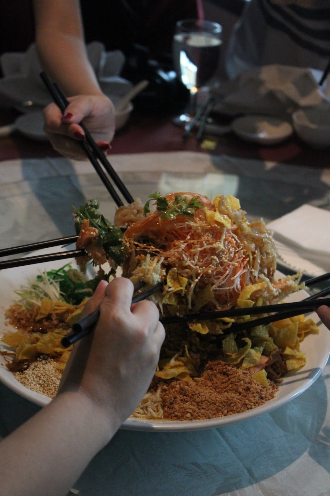 Yee Sang and Chinese Food at Ming Dining - Senayan City