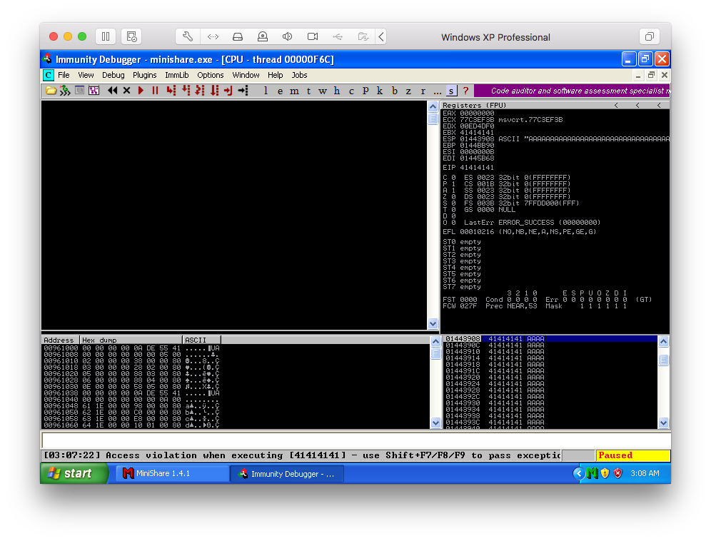 Guifres Blog Minishare 141 Remote Buffer Overflow Exploitation