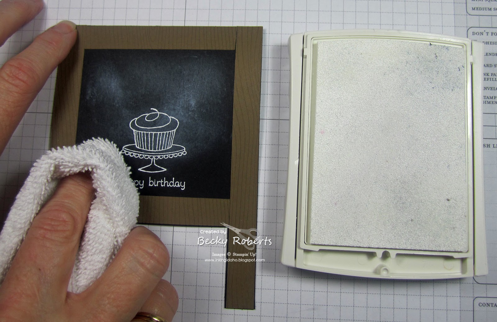 Inking Idaho: Chalkboard Card Tutorial