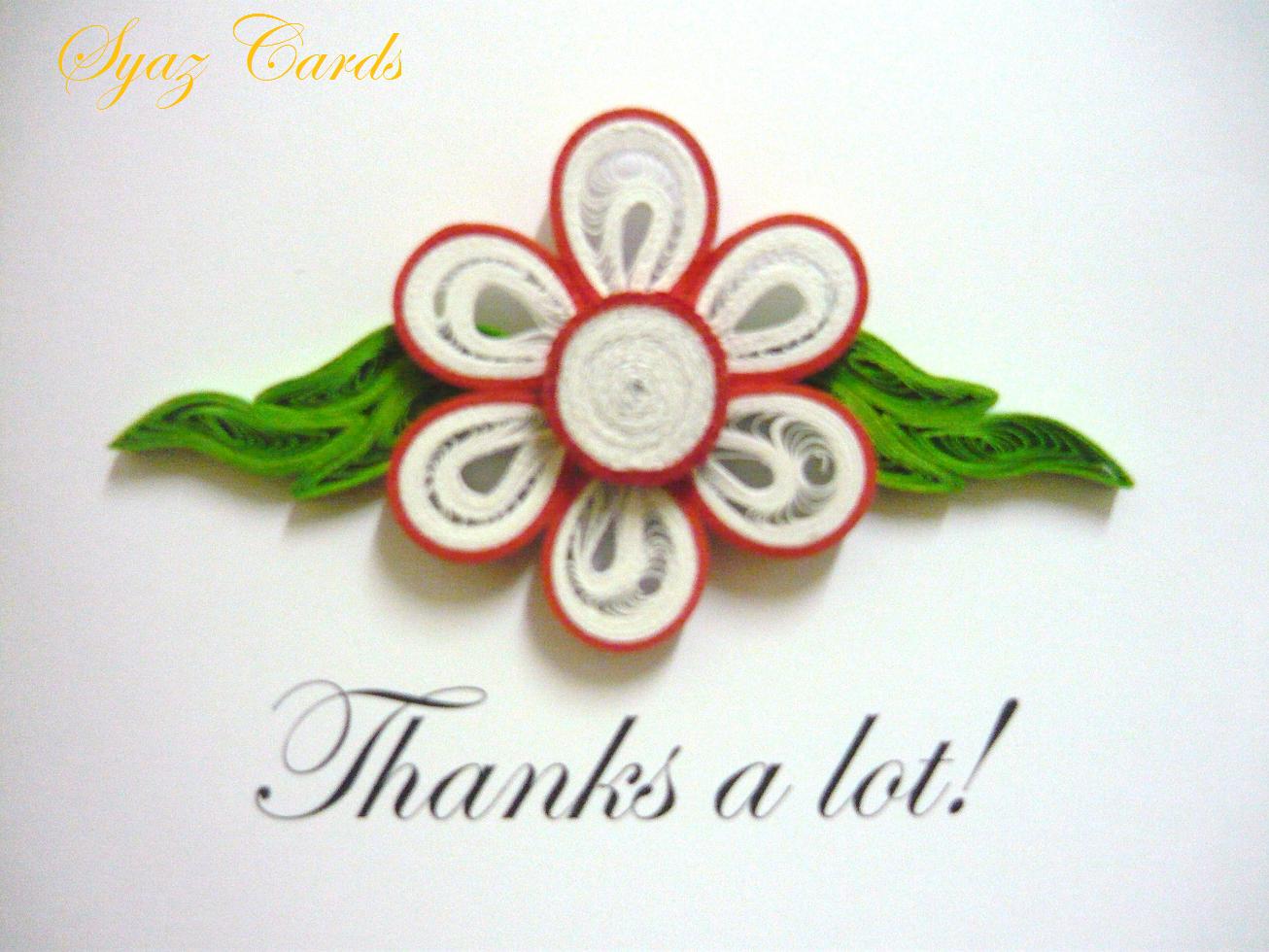 Syaz Cards: A thank you note