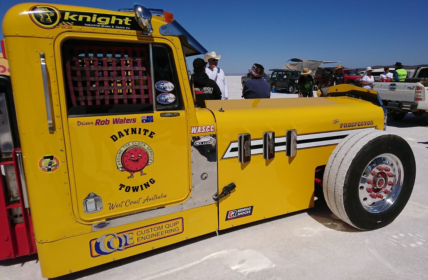 Just A Car Guy: land speed racing Kenworth at Lake Gairdner