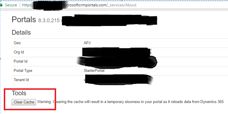 Syed's Dynamics Inside: How to Clear Dynamics CRM Portal Cache