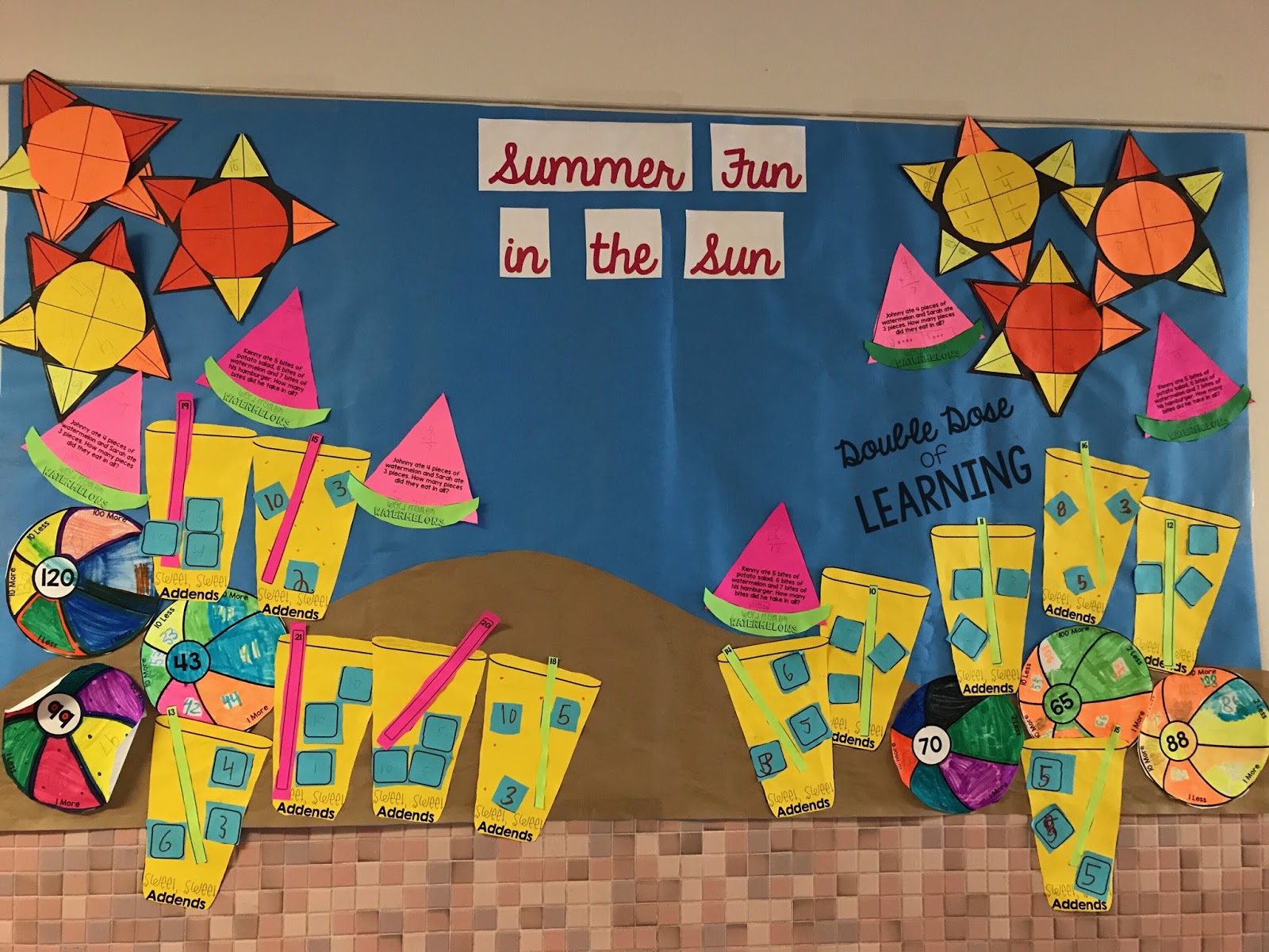 Summer Math Crafts for First Grade - Double Dose of Learning