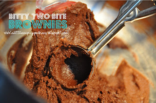 A Little Sugary Goodness: Bitty Two Bite Brownies