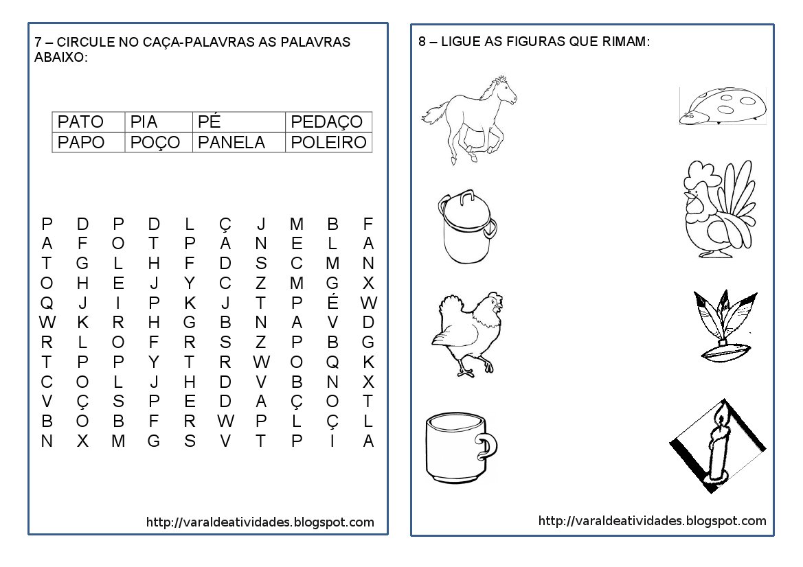 ALFABETIZAÇÃO CEFAPRO - PONTES E LACERDA/MT : Algumas Atividades para ...
