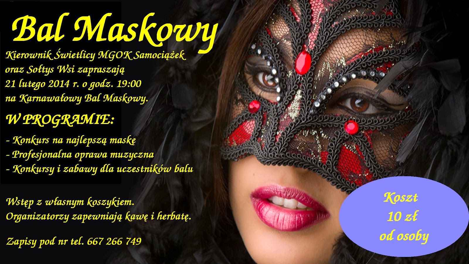Sołectwo Samociążek: Karnawałowy Bal Maskowy