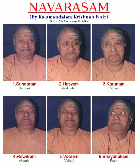 Navarasangal In Kathakali