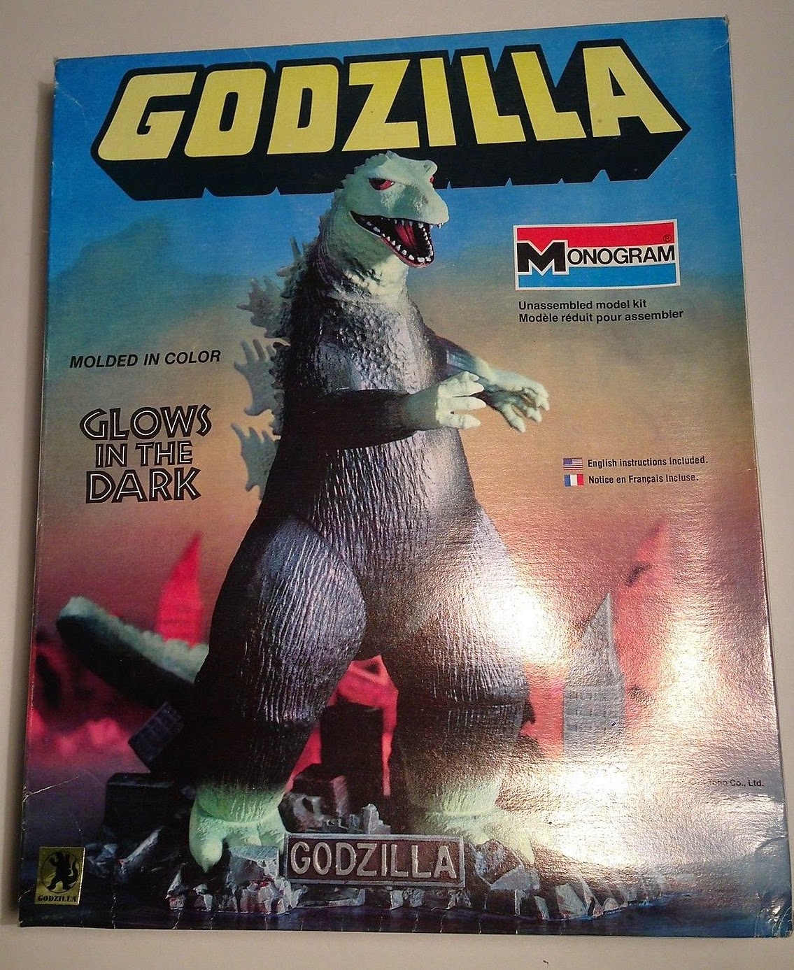 the sphinx: GODZILLA Model Kit Re-issue (Monogram, 1978)