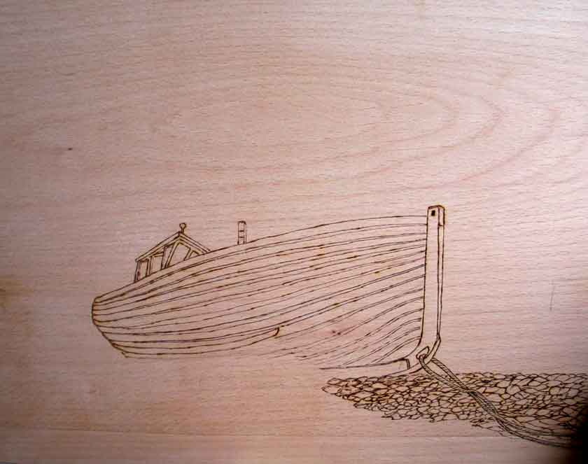 Burning Desire: Pyrography and Scroll Saw: Pyrography Boat