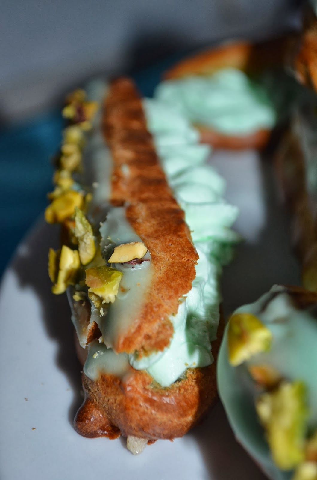 Petit en K: Eclair à la pistache