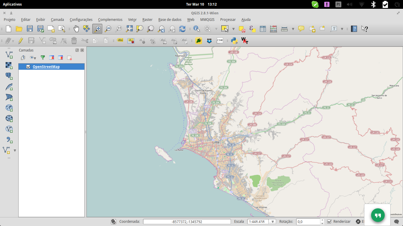 Open Street Map data em Qgis