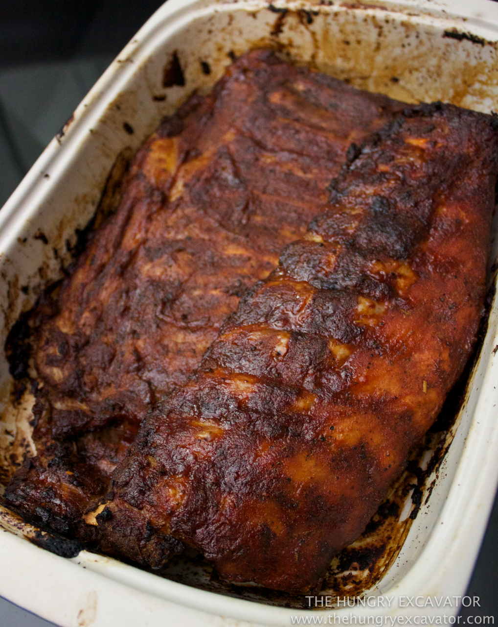 The Hungry Excavator: American BBQ Ribs and Marinated Coleslaw Recipe