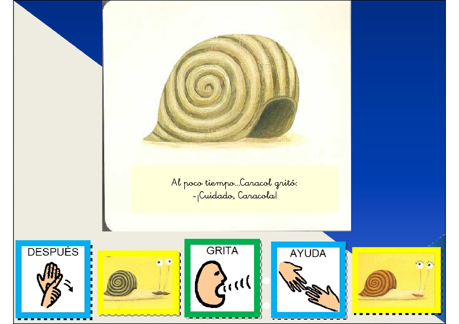 RECURSOS Y ACTIVIDADES PARA EDUCACIÓN INFANTIL: EL CARACOL