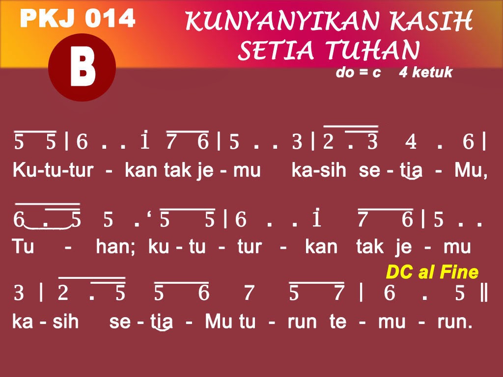 Lagu Gereja Rohani Kristen: Pelengkap Kidung Jemaat. 014. Kunyanyikan ...