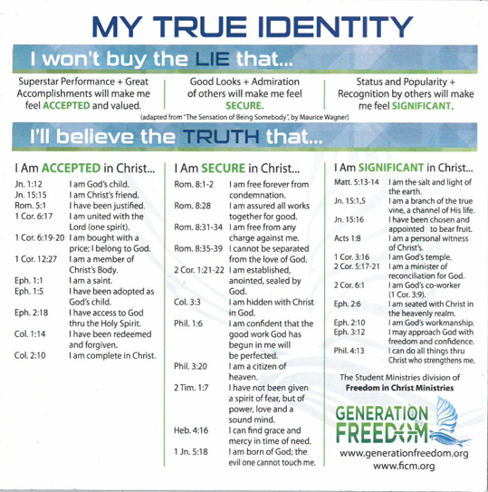 Fresh Start Outreach Ministry : Who are You? Fresh Start Outreach Ministry : Who are You?