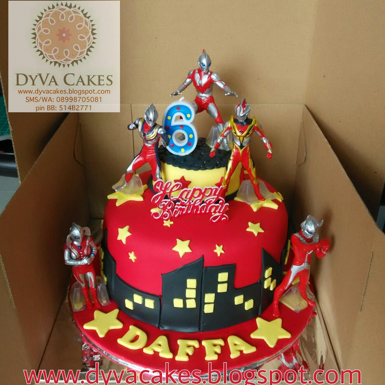 Edible Image Cake Ultraman