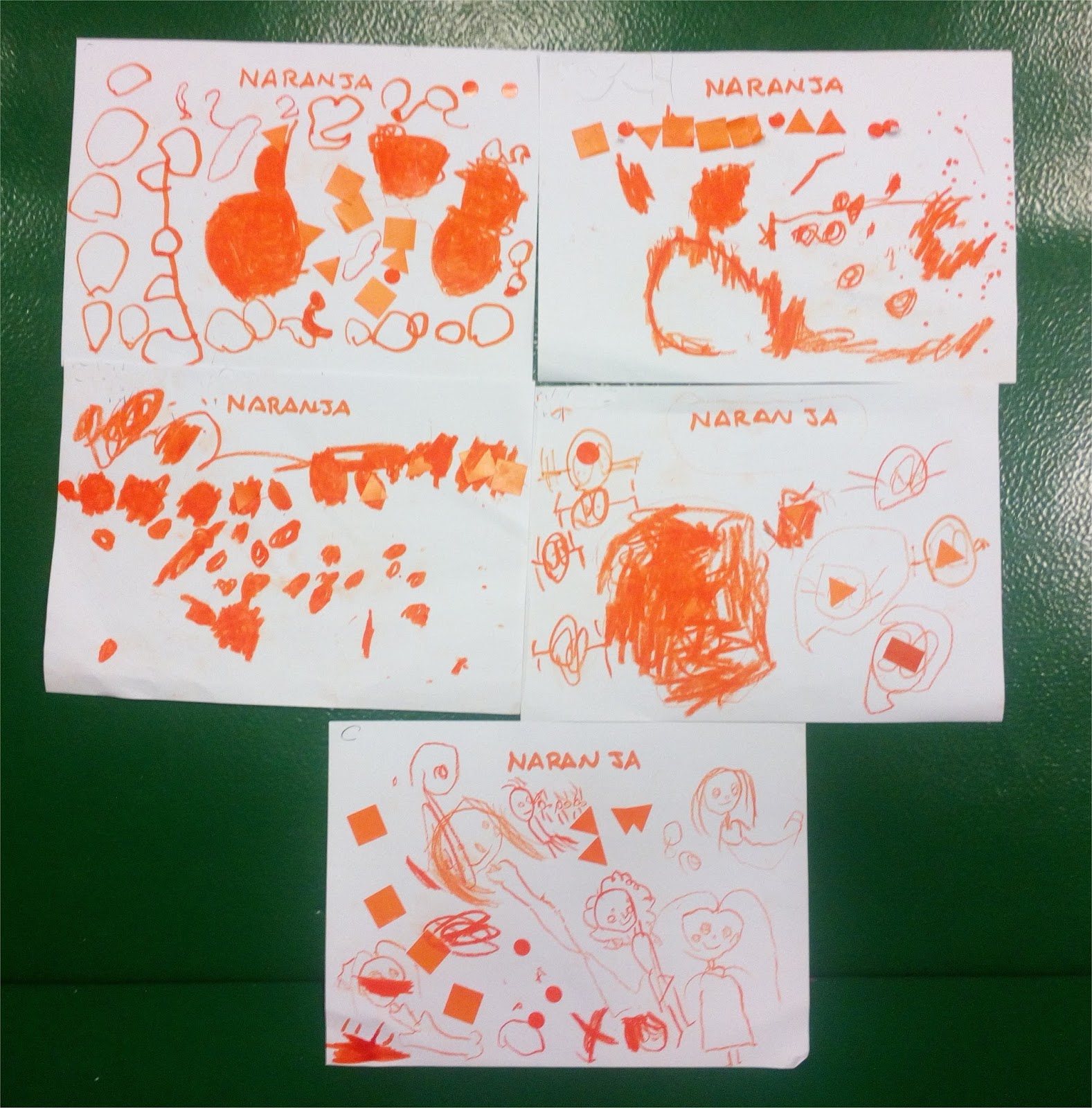 MI AULA DE INFANTIL: EL COLOR NARANJA