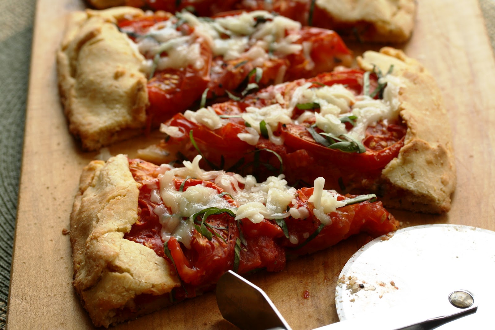 "Garden to table" - Rustic Tomato-Basil Tart - Saving Room for Dessert
