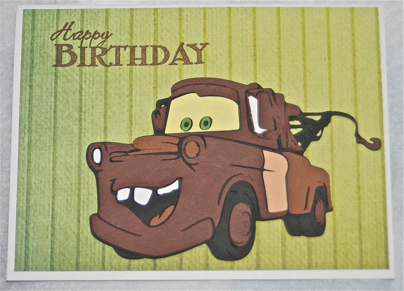 imagine what you could do: Tow Mater Birthday Card