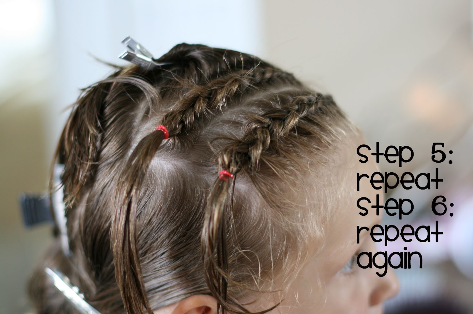 Hair Today: Growing Out Bangs...Triple Dutch Braids