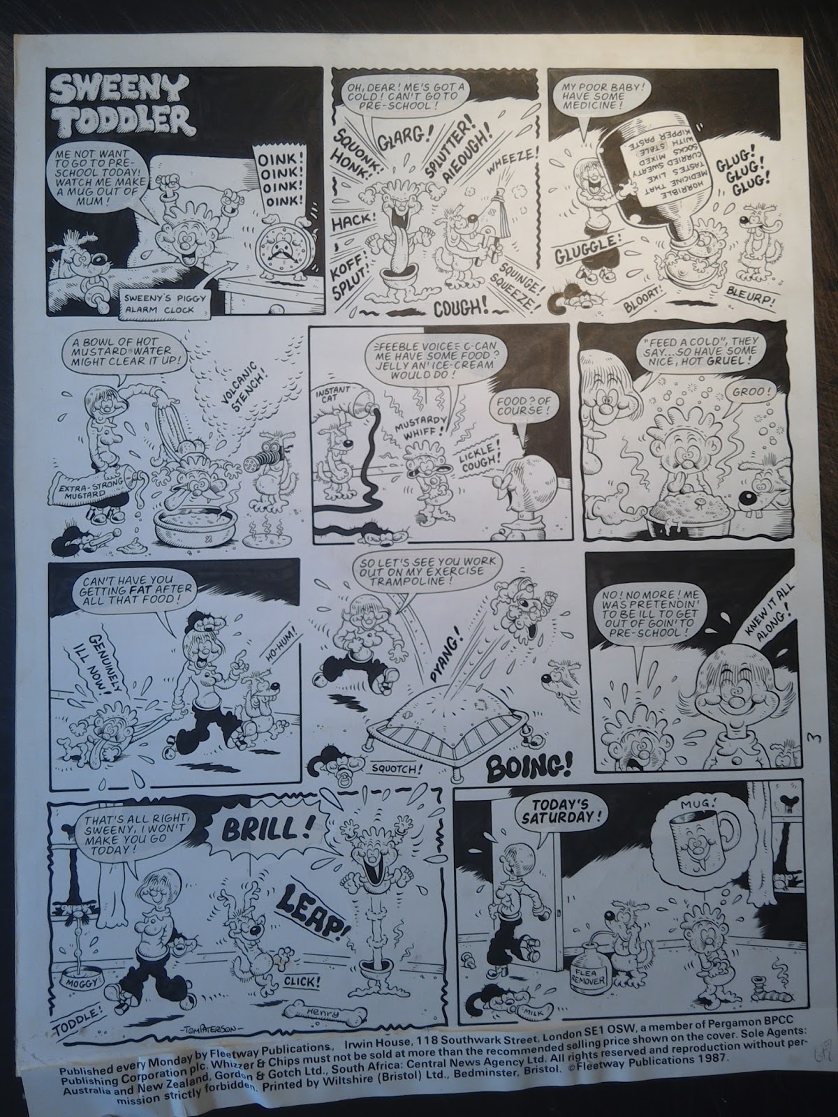 Wacky Comics!: Tom Paterson Artwork For Sale