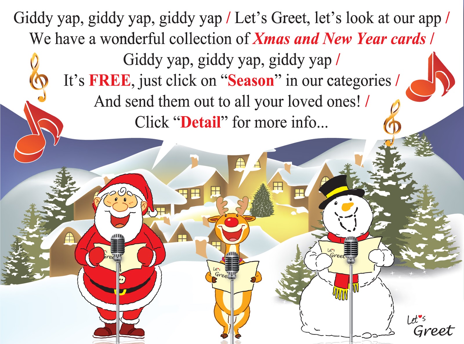 Let's Greet: Giddy yap, giddy yap, Let's Greet...