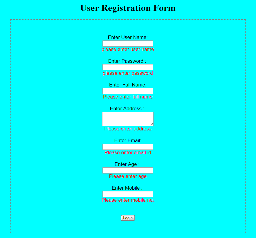 Form Validation using PHP - Professor For You