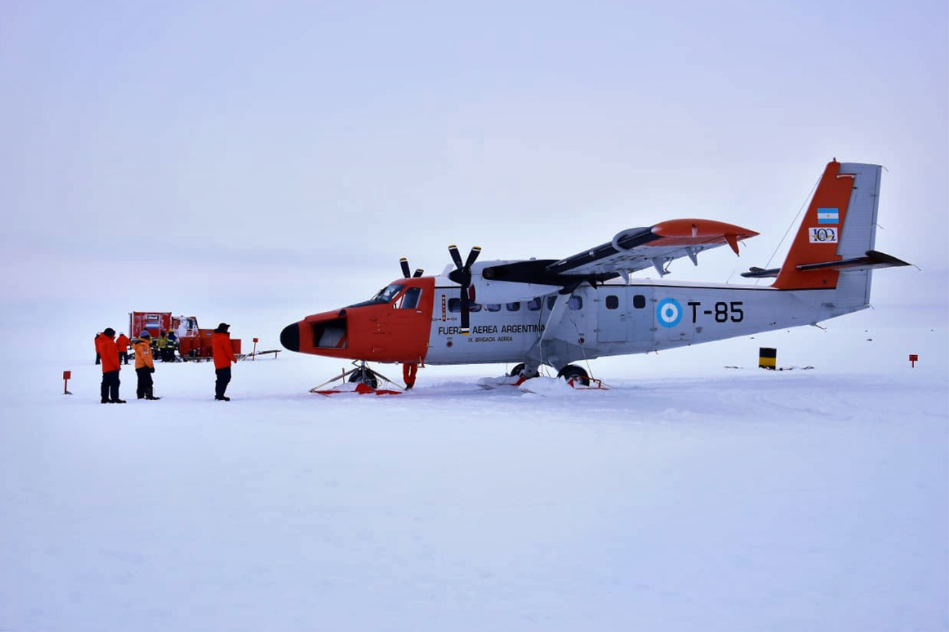 Rescate aéreo exitoso en Marambio