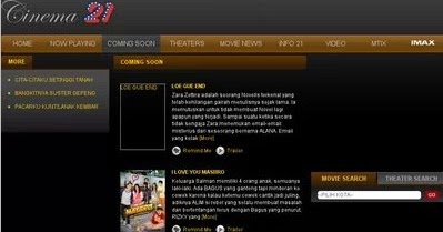 21 cineplex - Cinema 21 - Cinema XXI - Info Film di Bioskop Lengkap
