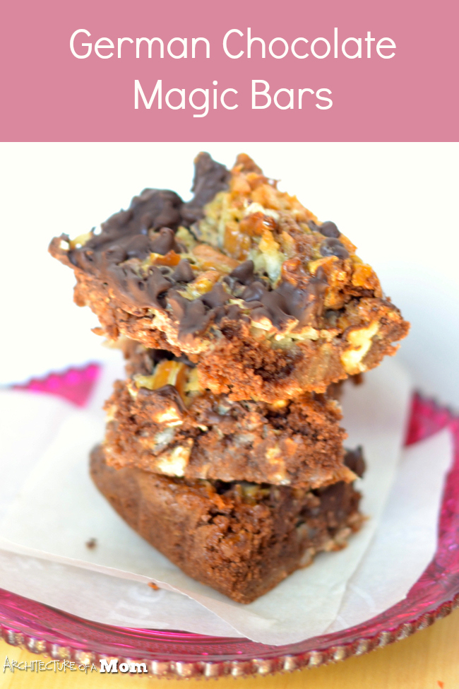 Architecture of a Mom: German Chocolate Magic Bars