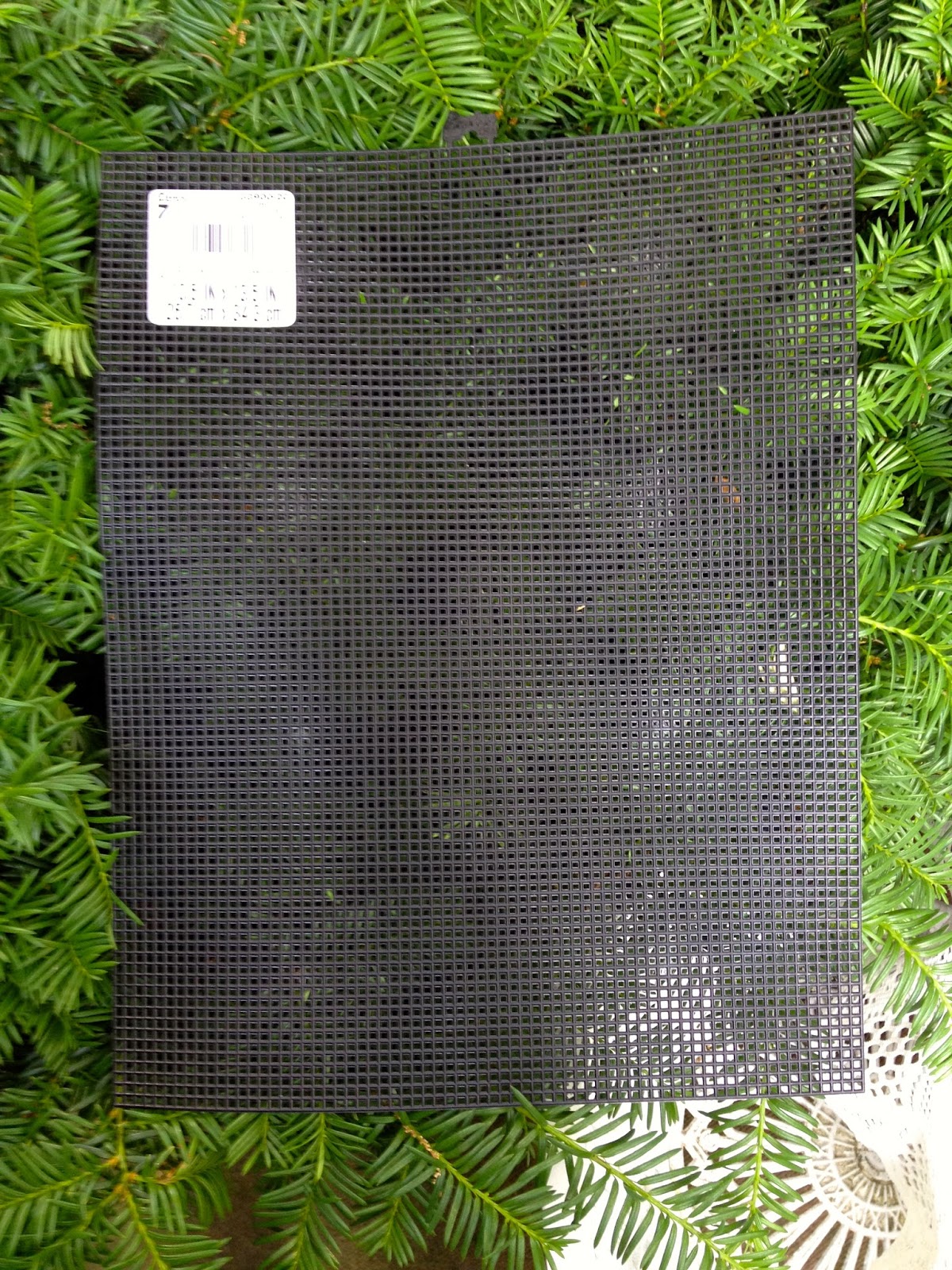 Anoxic Filtration System: Black plastic canvas that covers the ...