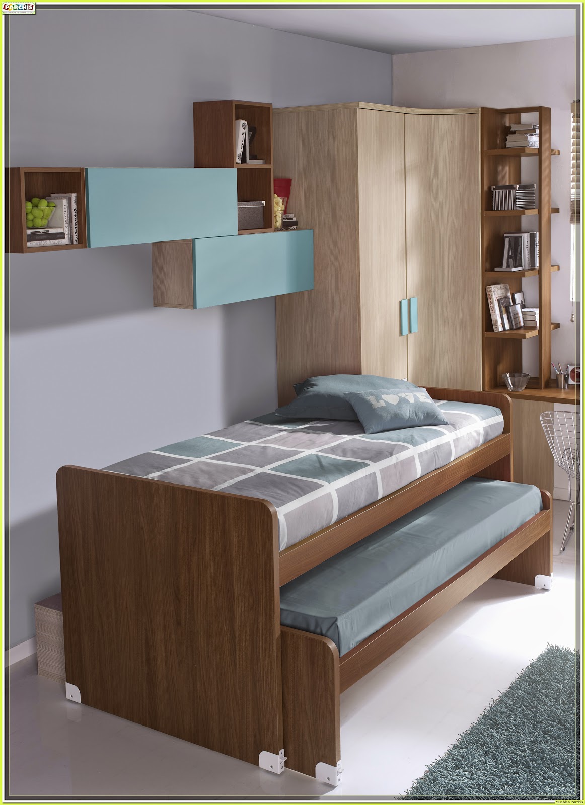 CAMA MESA ABATIBLE | CAMAS AUTOPORTANTES: Ideas Habitaciones para tres ...