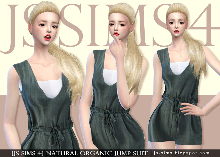 [JS SIMS 4] Natural Organic Jump Suit－JS SIMS｜痞客邦