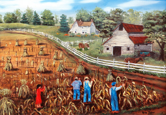 Delmar Historical And Art Society: Pulling Fodder