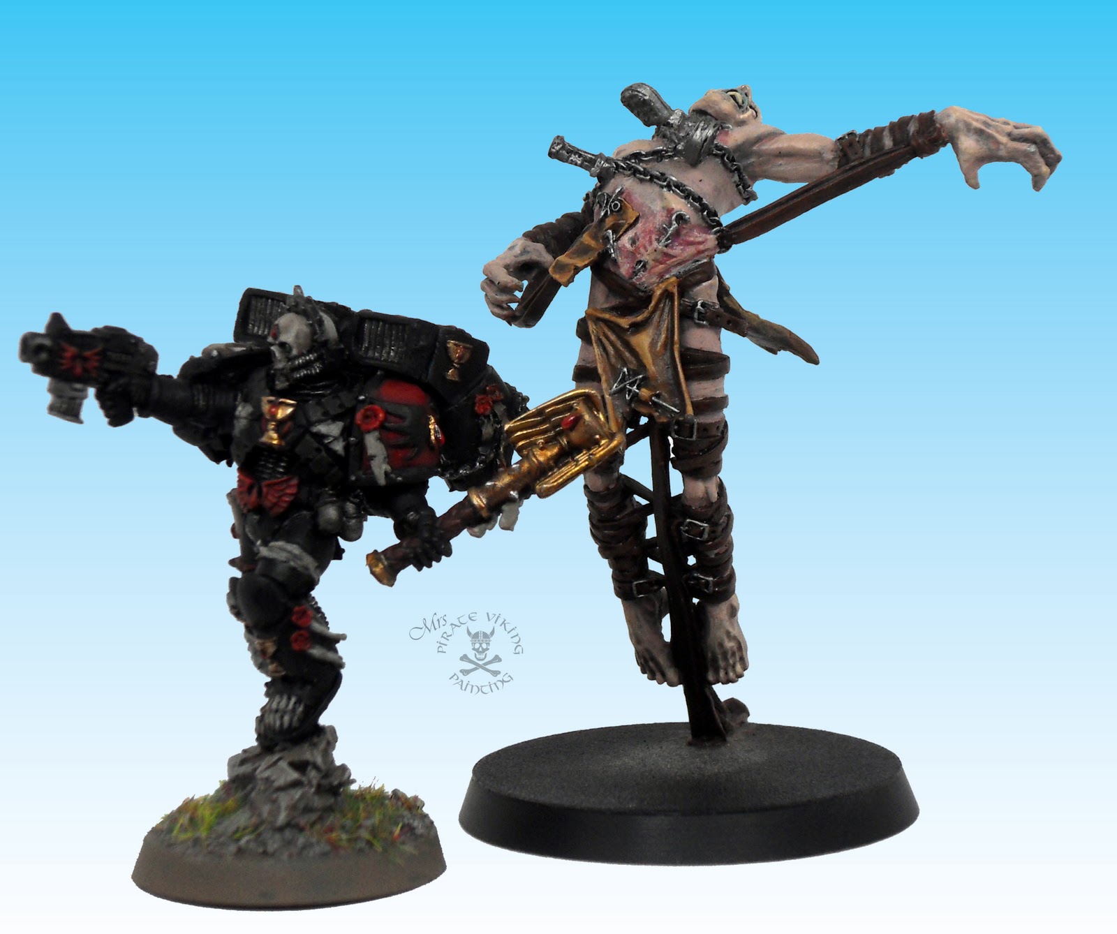 Pirate Viking Painting: Chaplain Lemartes and Cherubael