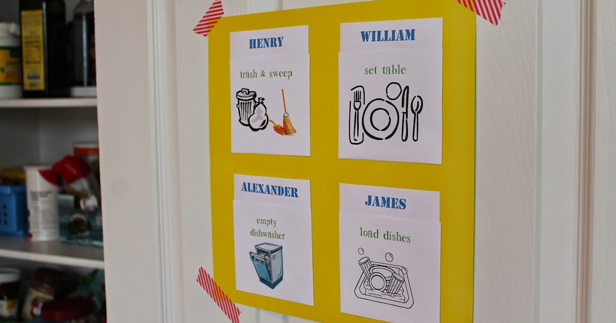 Serving Pink Lemonade: Chore Chart